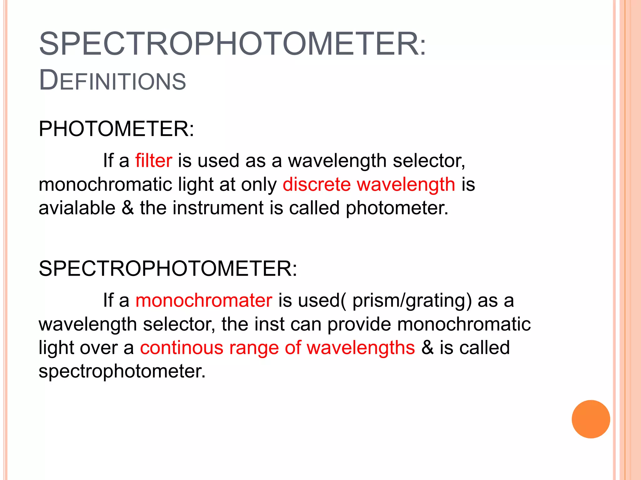 Photometry by Dr. Anurag Yadav | PPTX