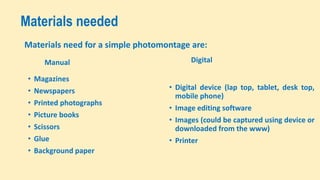 PHOTOMONTAGE ARTISTS.pptx | Photo Editing Software | Computer Software ...