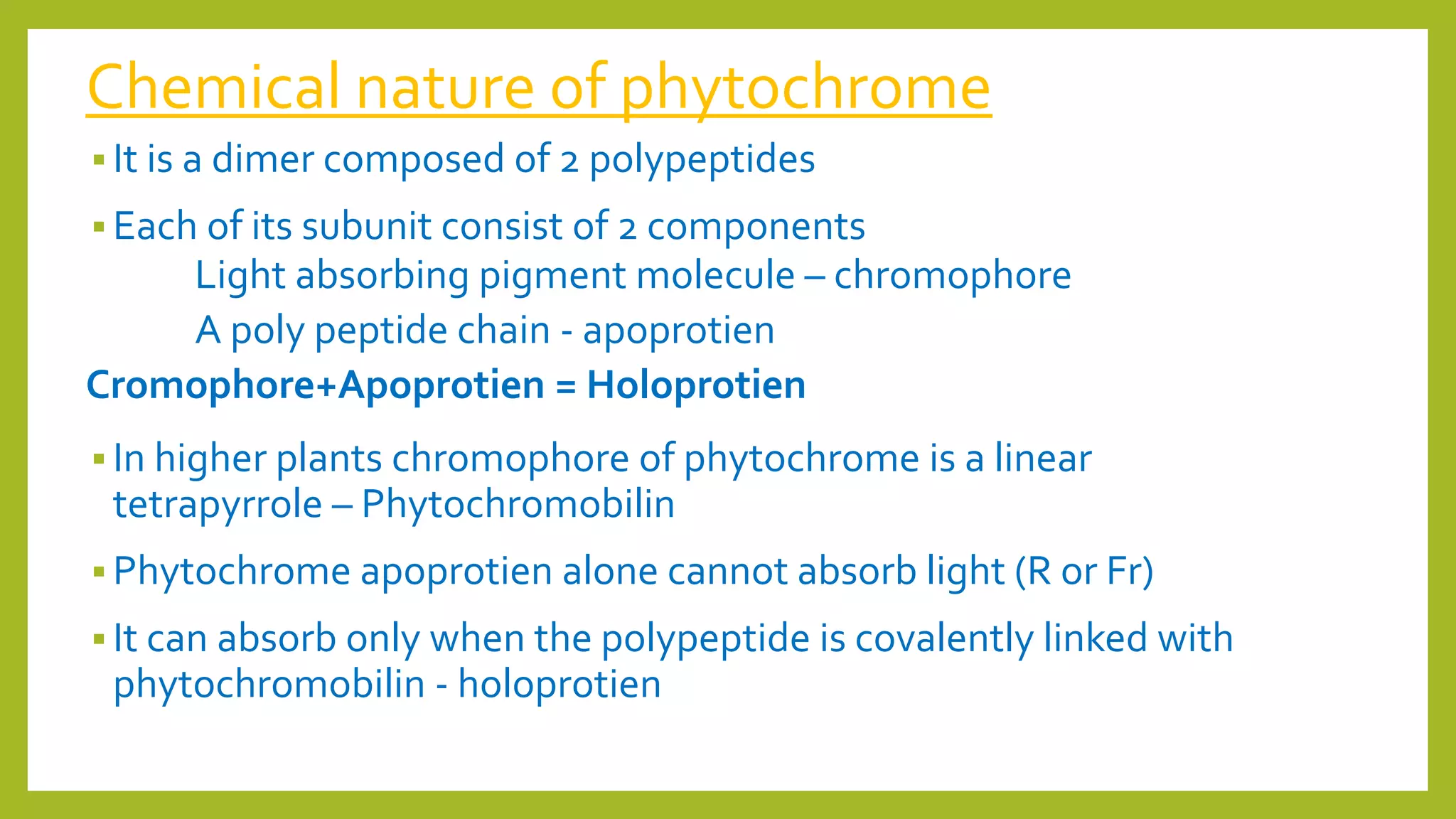 Photomorphogenesis | PPTX
