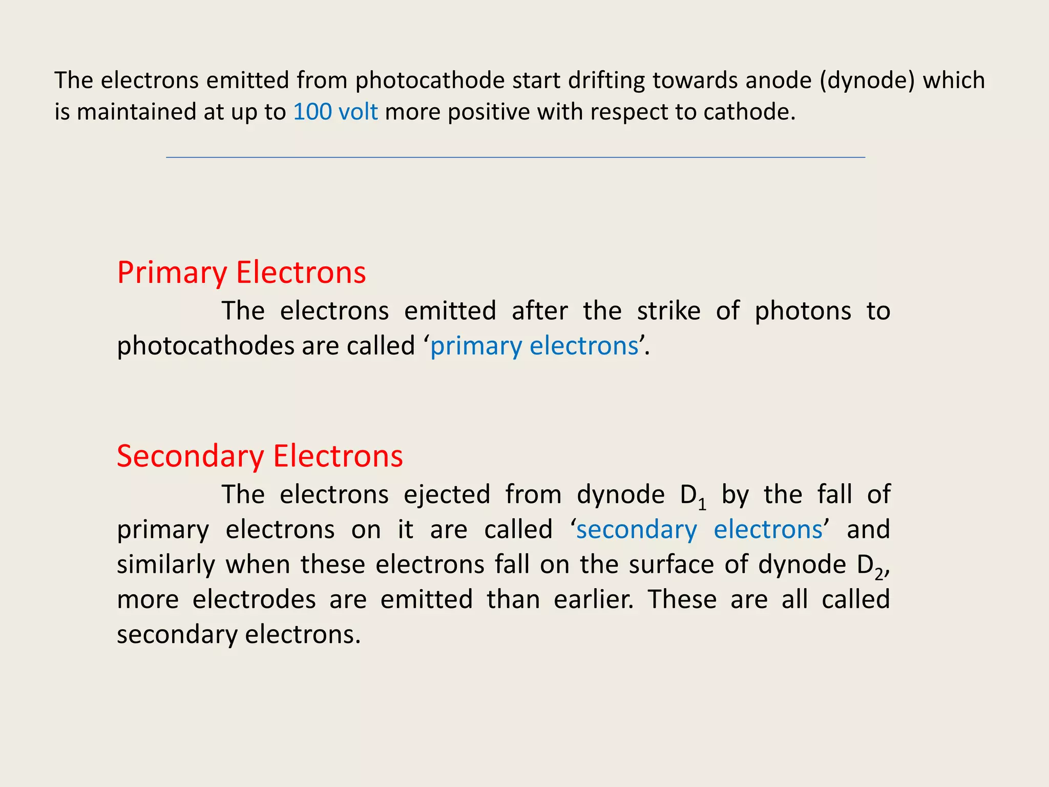 Photomultiplier tubes | PPTX