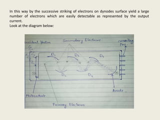Photomultiplier tubes | PPTX
