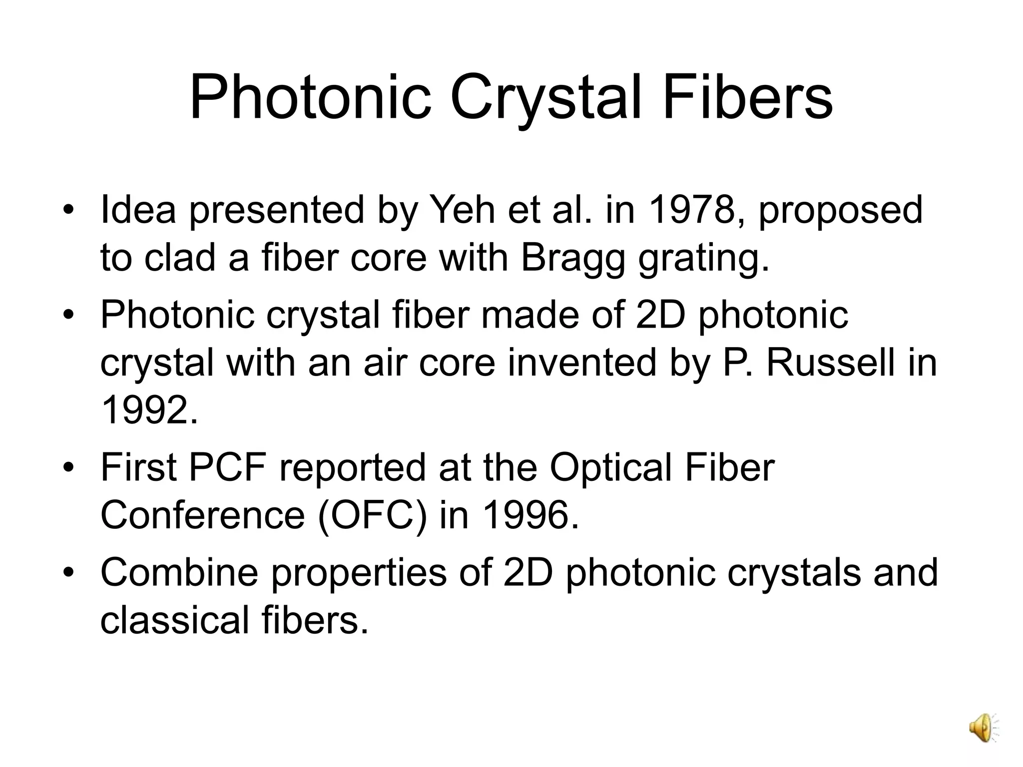 Photonic crystal fibers | PPT