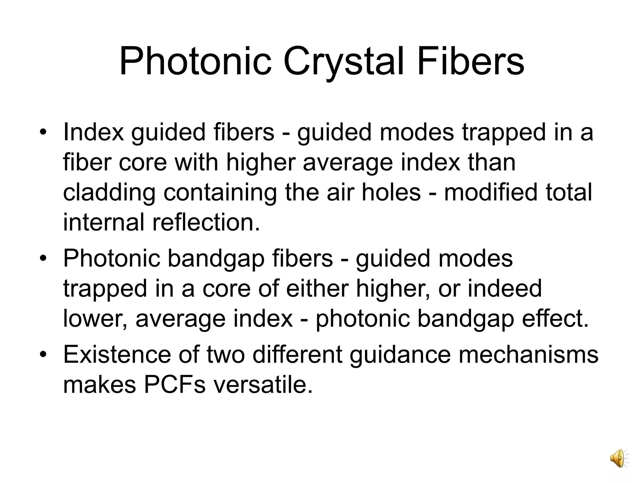 Photonic crystal fibers | PPT