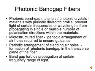 Photonic crystal fibers | PPT