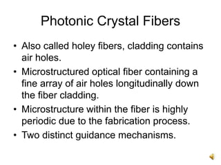 Photonic crystal fibers | PPT