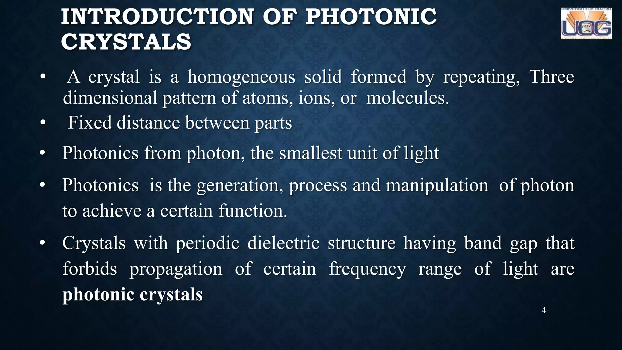 Photonic crystals | PPTX