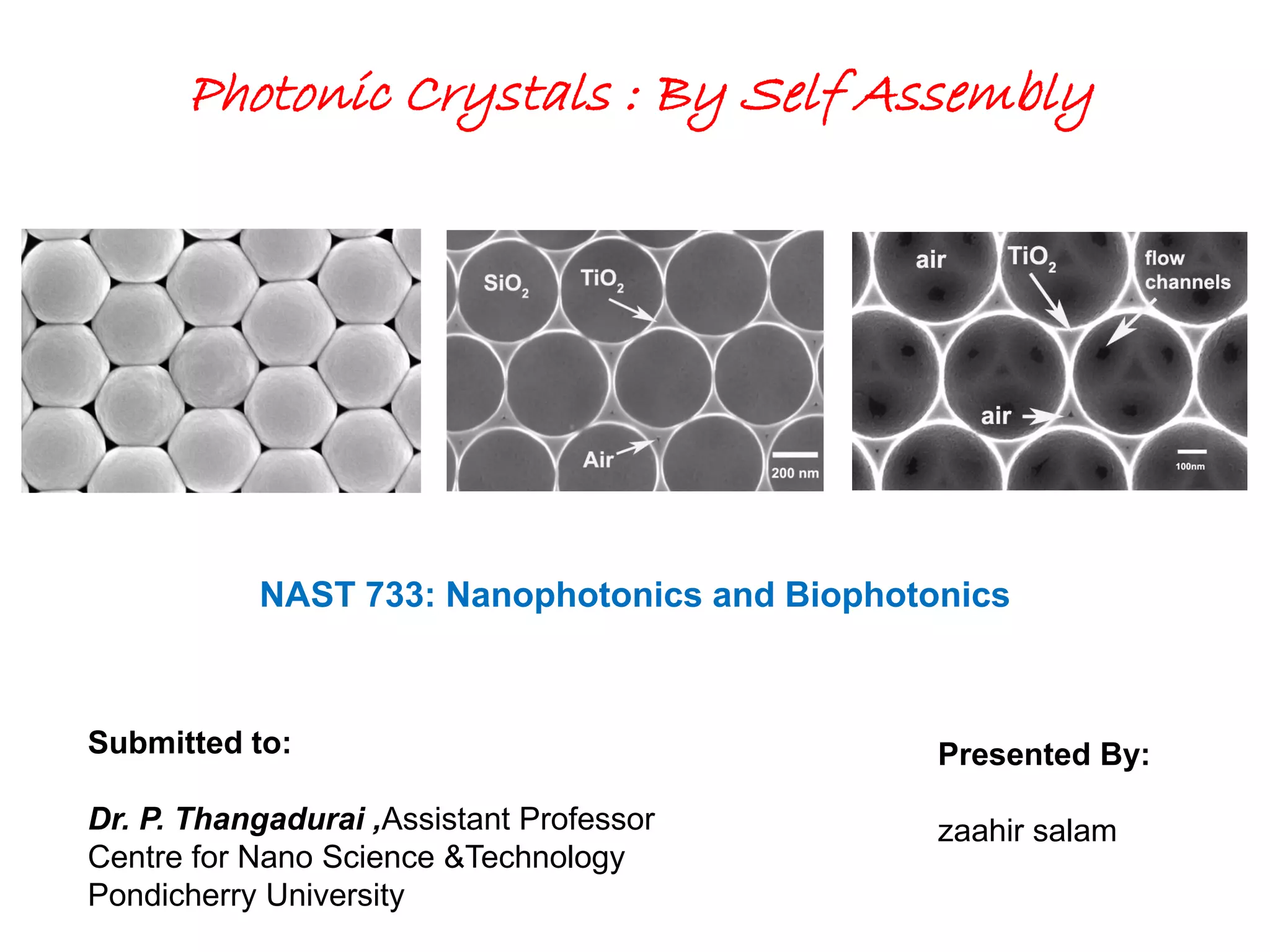 Photonic crystals by self assembly | PDF