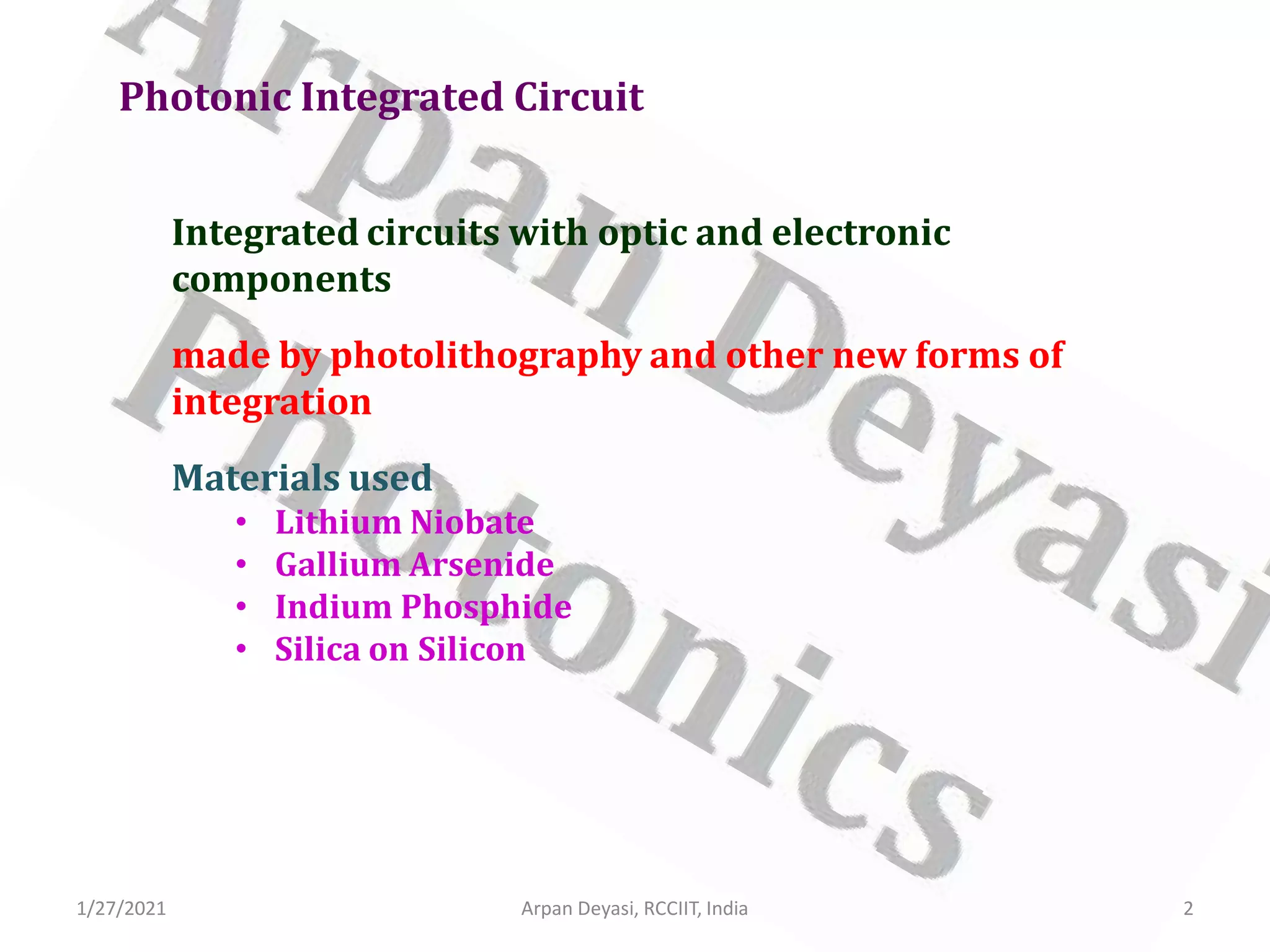 Photonic integrated circuit | PDF