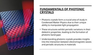 photonic rystalls and waveguide devises .pptx