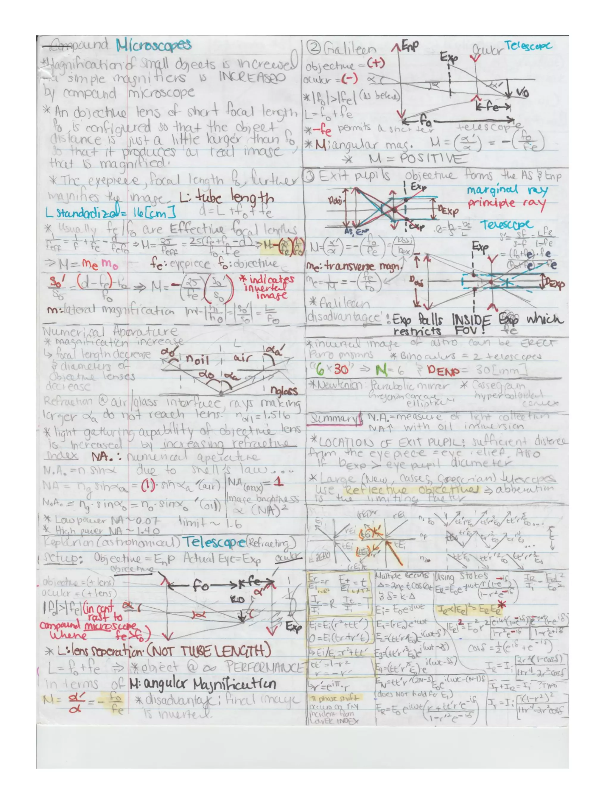 Photonics exams hand written formulas | PDF