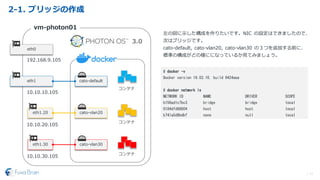 「Photon OS + Docker」VLAN 環境の構築 | PDF | Computer Networking | Computing
