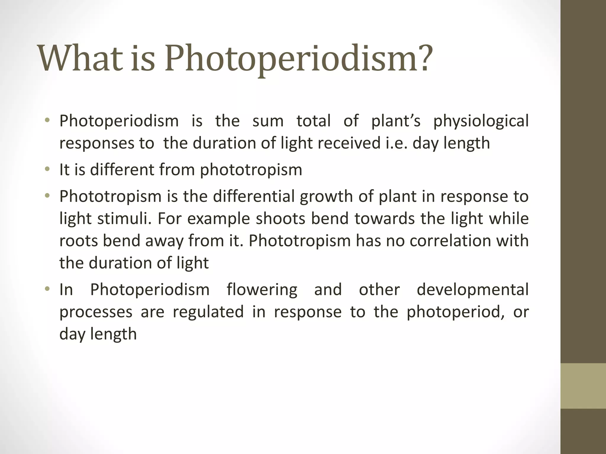 Photoperiodism | PPTX