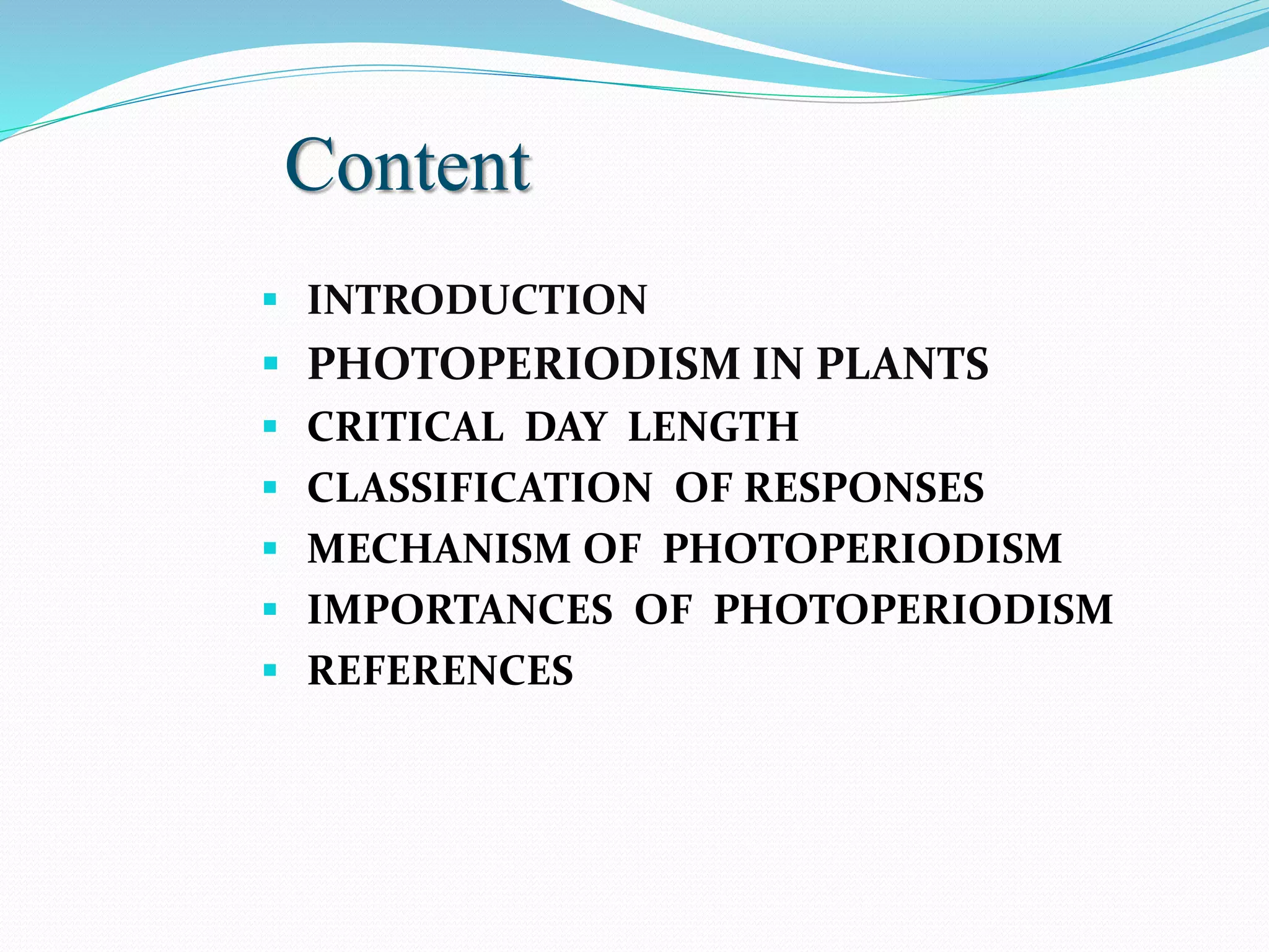 Photoperiodism | PPTX