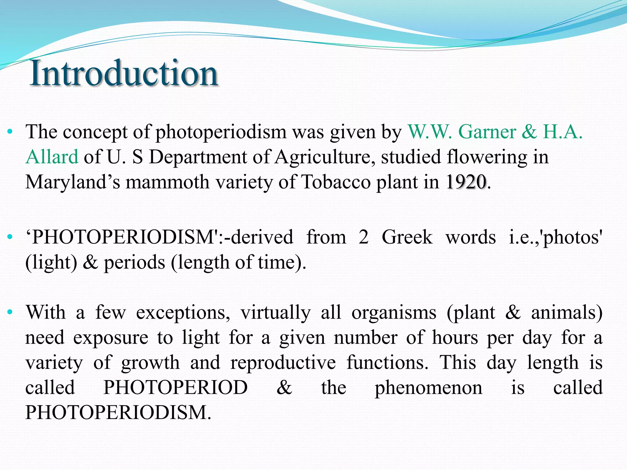Photoperiodism | PPTX