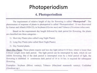 Photoperiodism | PPT