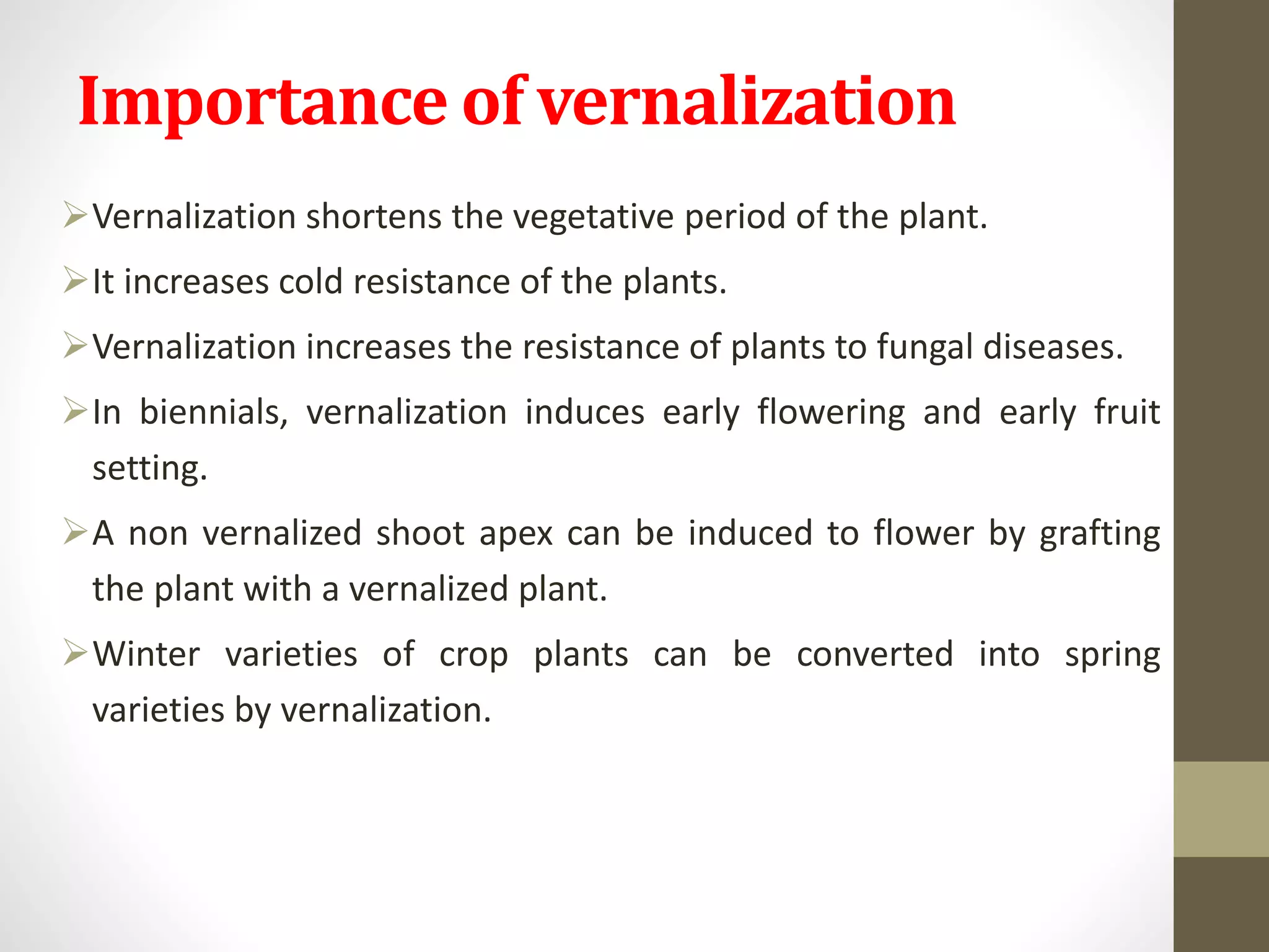 Photoperiodism and vernalization | PPTX