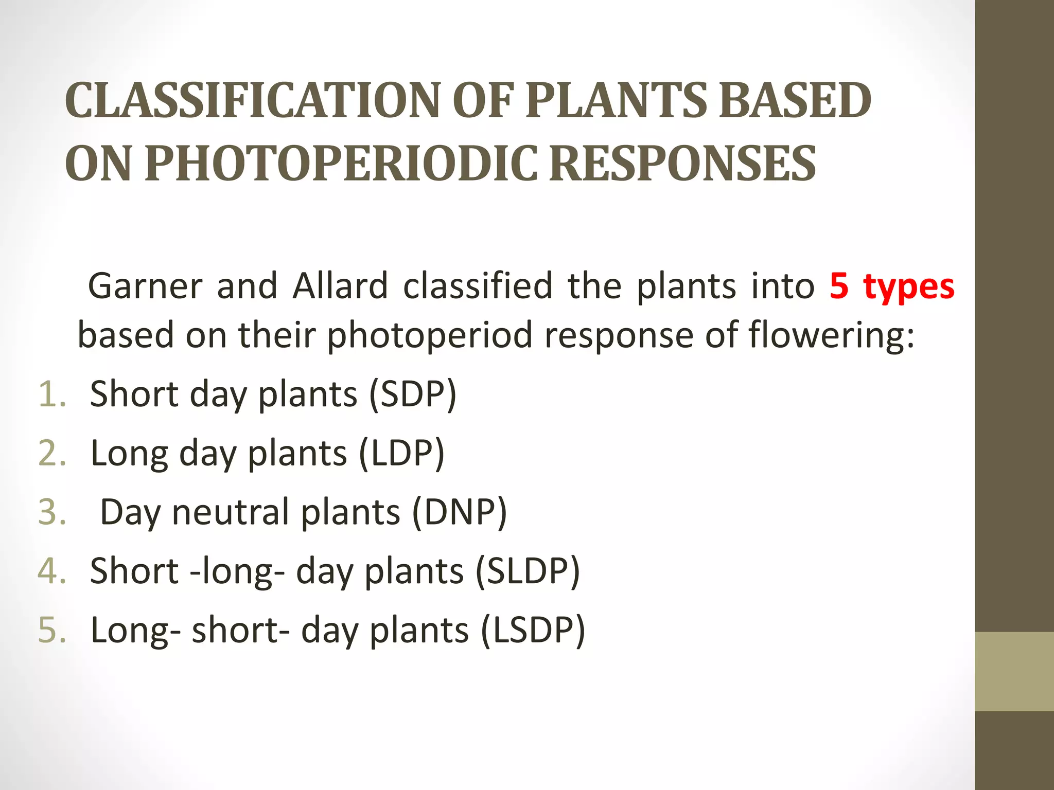 Photoperiodism and vernalization | PPTX