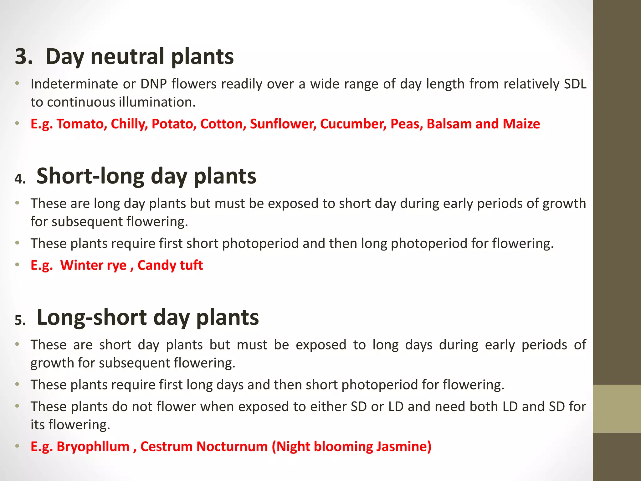 Photoperiodism and vernalization | PPTX