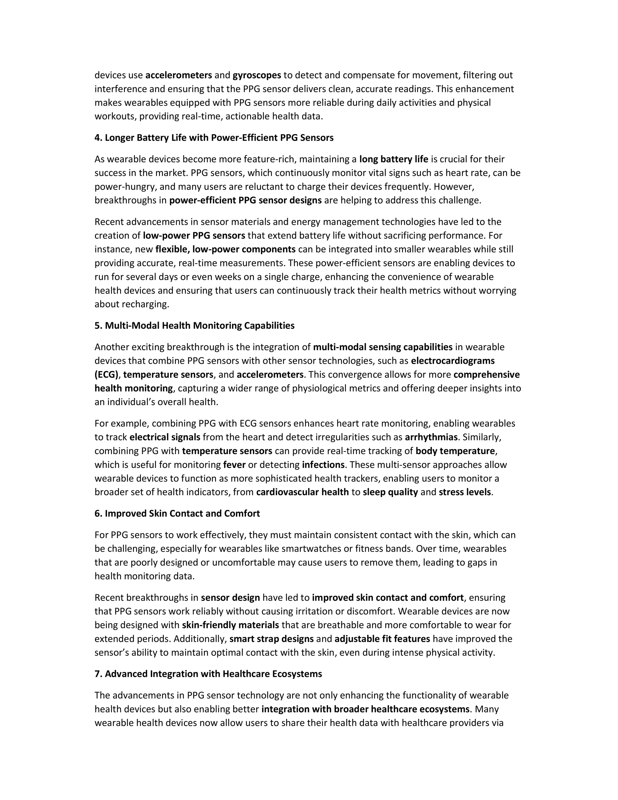 Breakthroughs in PPG Sensor Advancements Enhancing Wearable Health ...