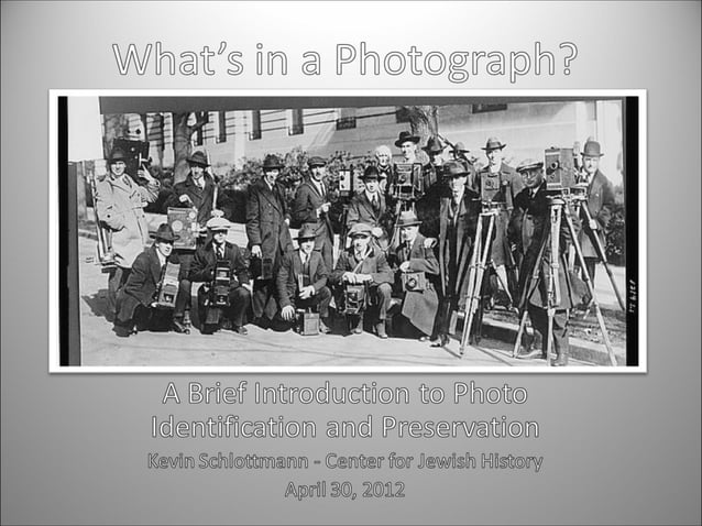 A Brief Introduction to Photo Preservation | PPT