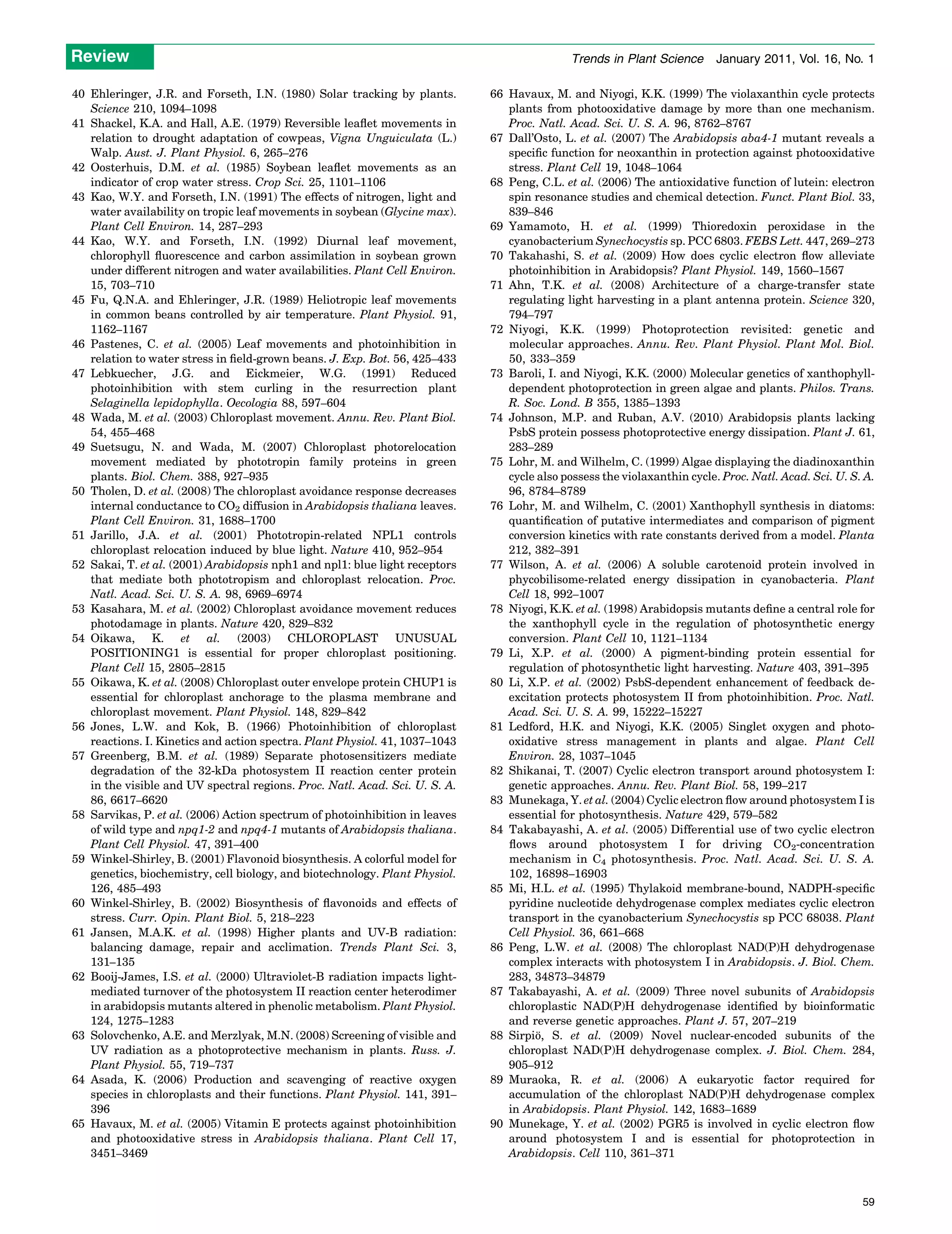 Photoprotection in plants | PDF
