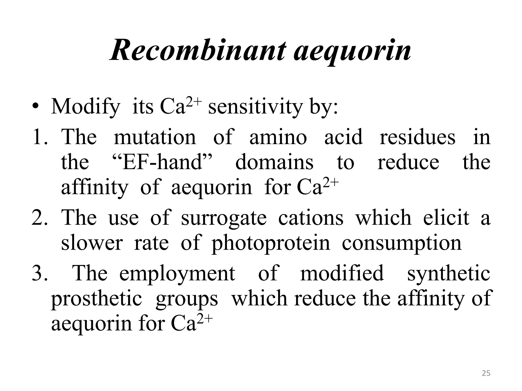 Mechanism of Photoproteins | PPTX