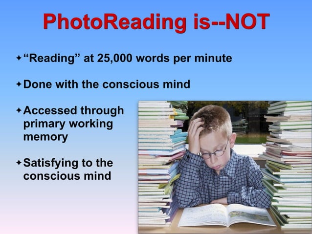 PhotoReading Overview with Millicent St. Claire | PPT | Free Download