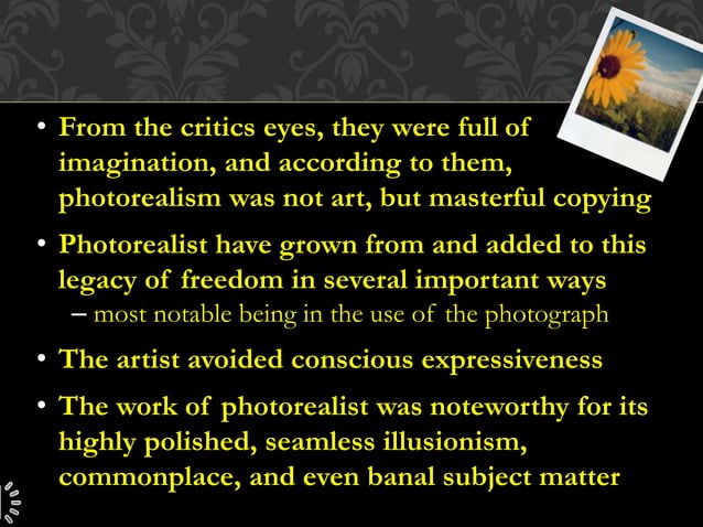 Photorealism | PPTX | Photography | Arts and Crafts
