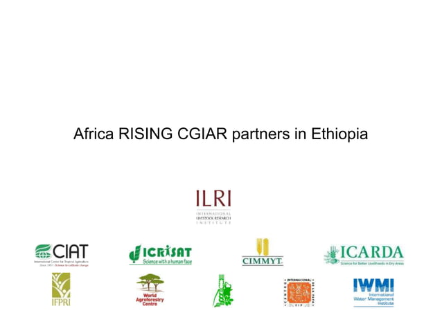 Photo report on Africa RISING research for development (R4D) and ...