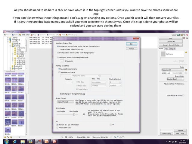 Photo resizing tutorial | PPT