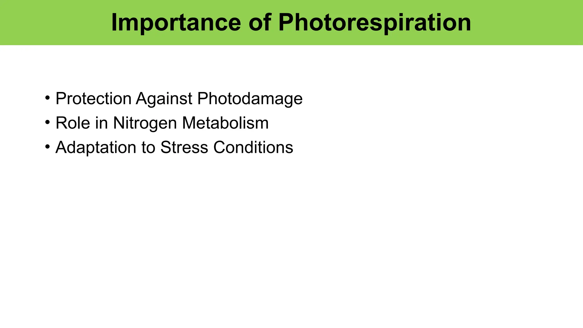 Factors affecting photorespiration and their importance | PPTX