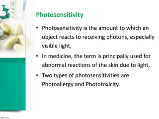 Photosensitivity | PPTX