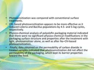Photosensitization :a novel technology . | PPTX