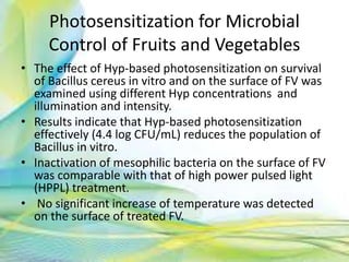 Photosensitization :a novel technology . | PPTX