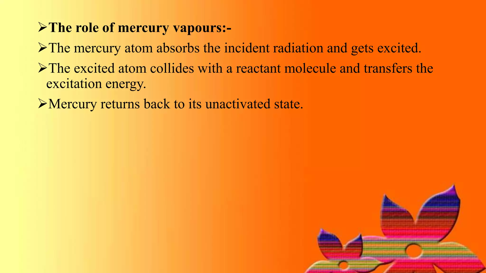 Photosensitized reactions B.Sc. SEMESTER-5 | PPTX
