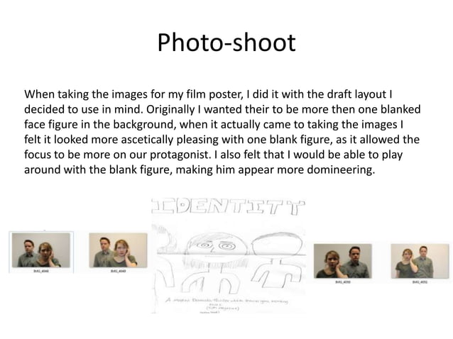 Photo shoot and Image Manipulation | PPT