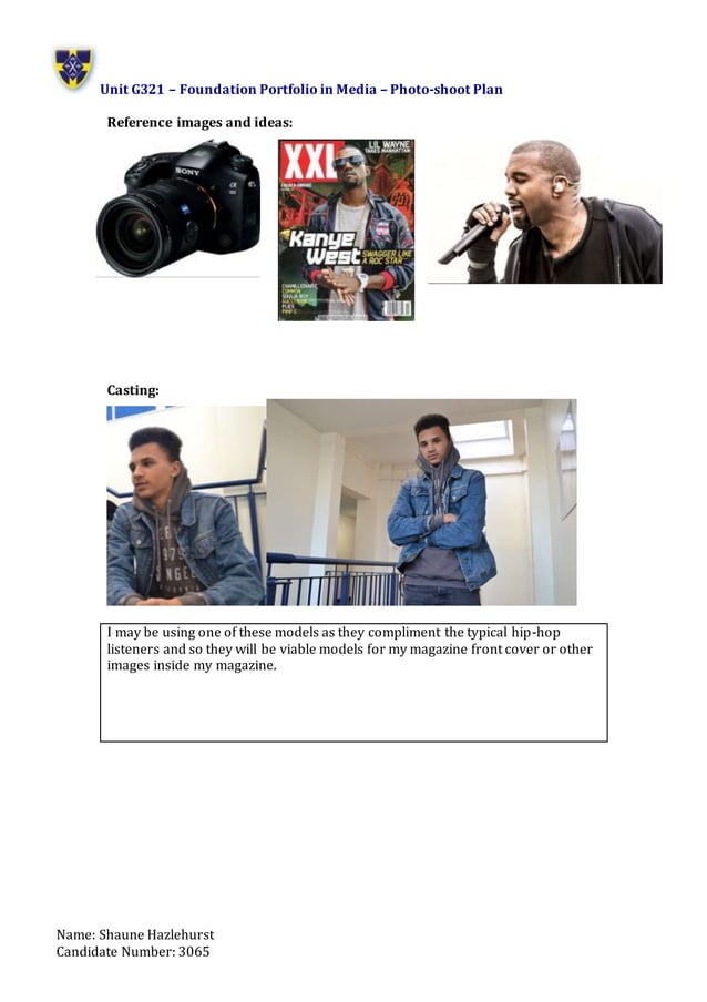 Photo shoot plan | PDF