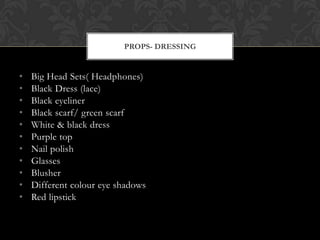 Photoshoot planning | PPT