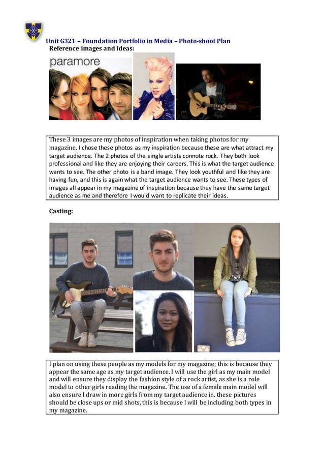 Photo shoot plan template | PDF