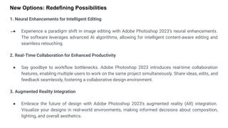 Adobe Photoshop 2023 – A Glimpse into Revolutionary Features | PDF