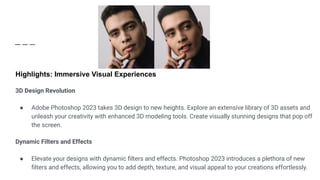 Adobe Photoshop 2023 – A Glimpse into Revolutionary Features | PDF