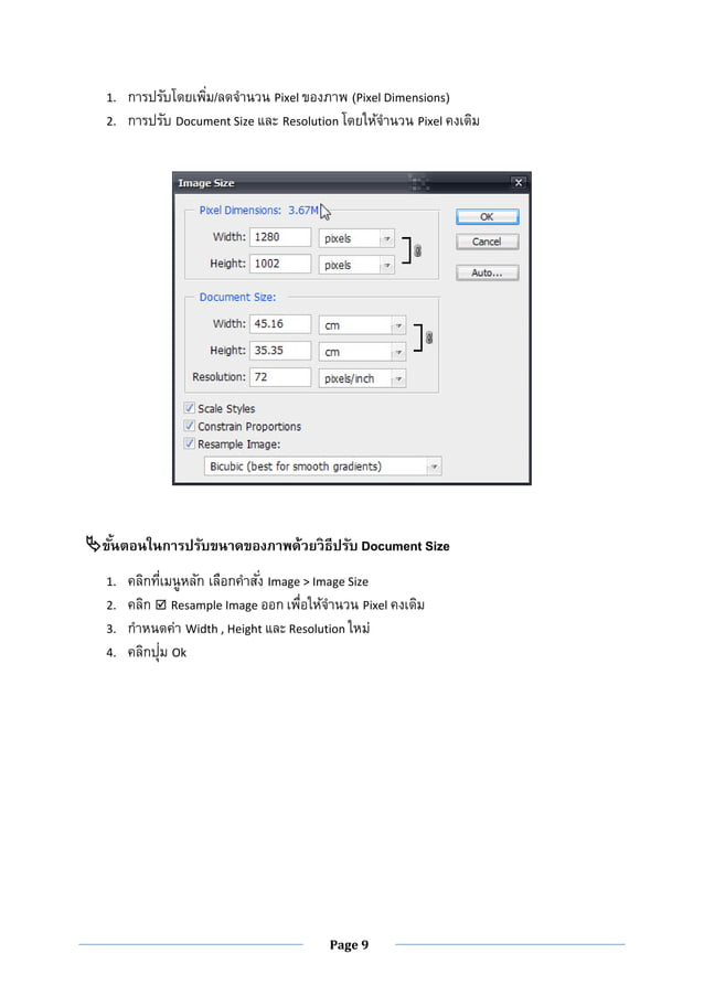 คู่มือ Photoshop cs3 | PDF