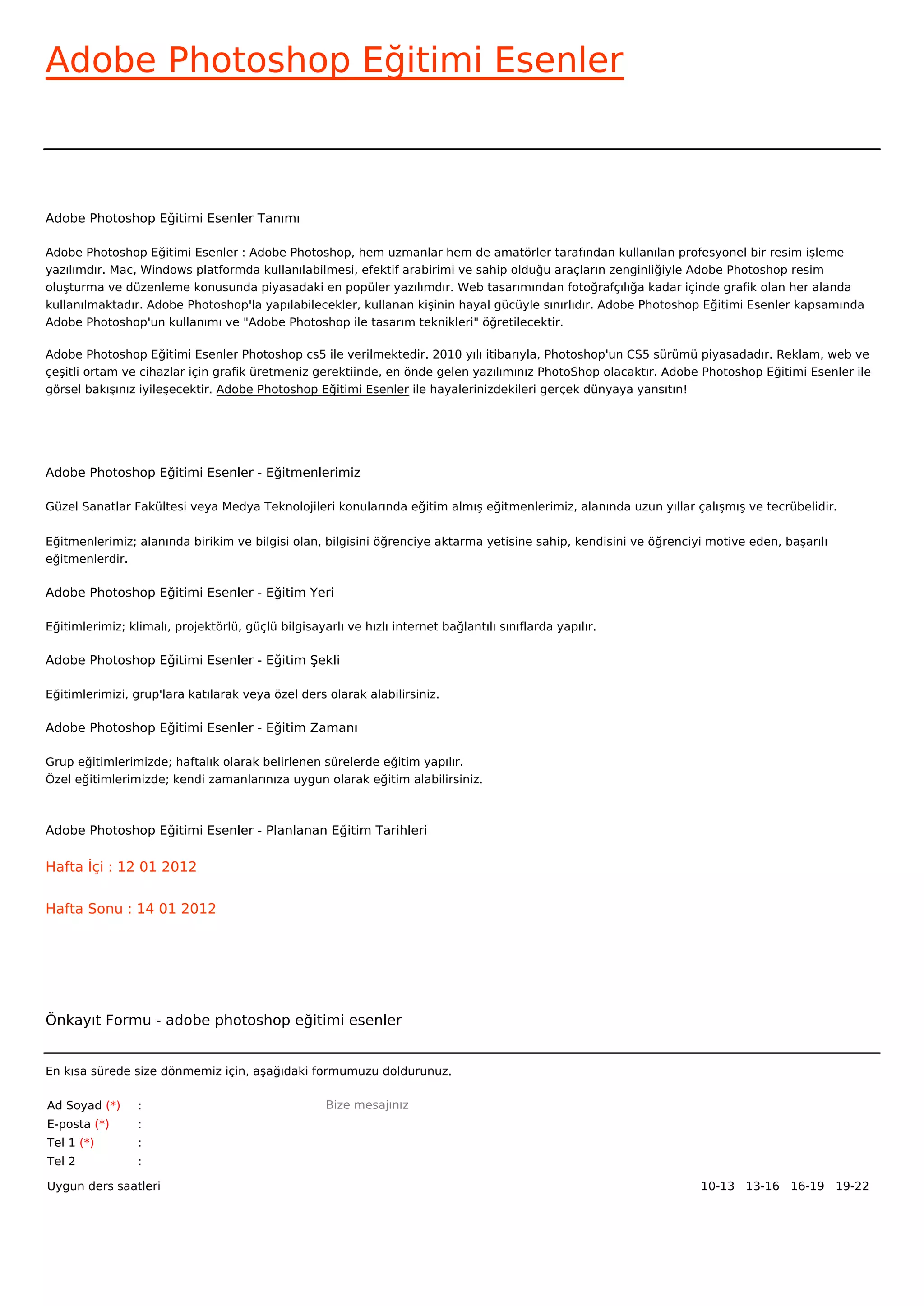 Photoshop egitimi-esenler | PDF
