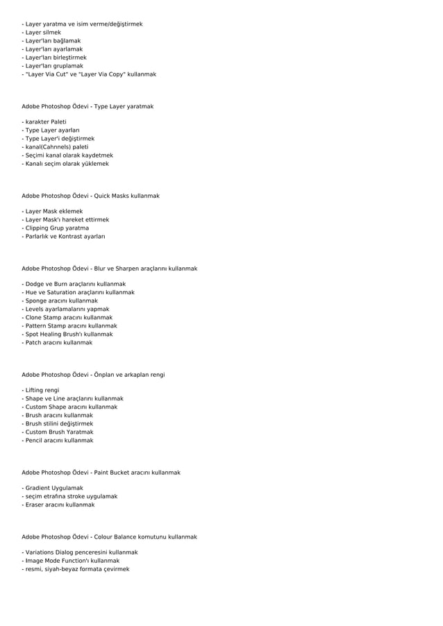 Photoshop odevi | PDF