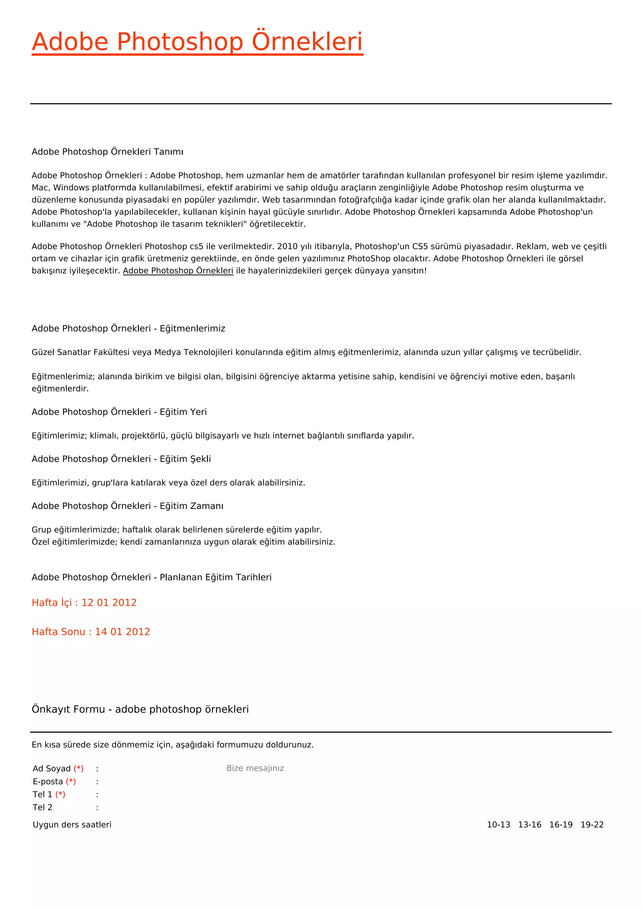 Photoshop ornekleri | PDF