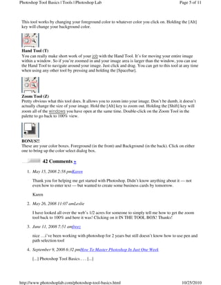 Photoshop tool-basics | PDF