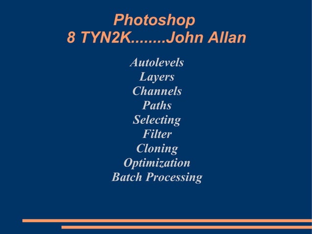 Photoshop Overview | PPT