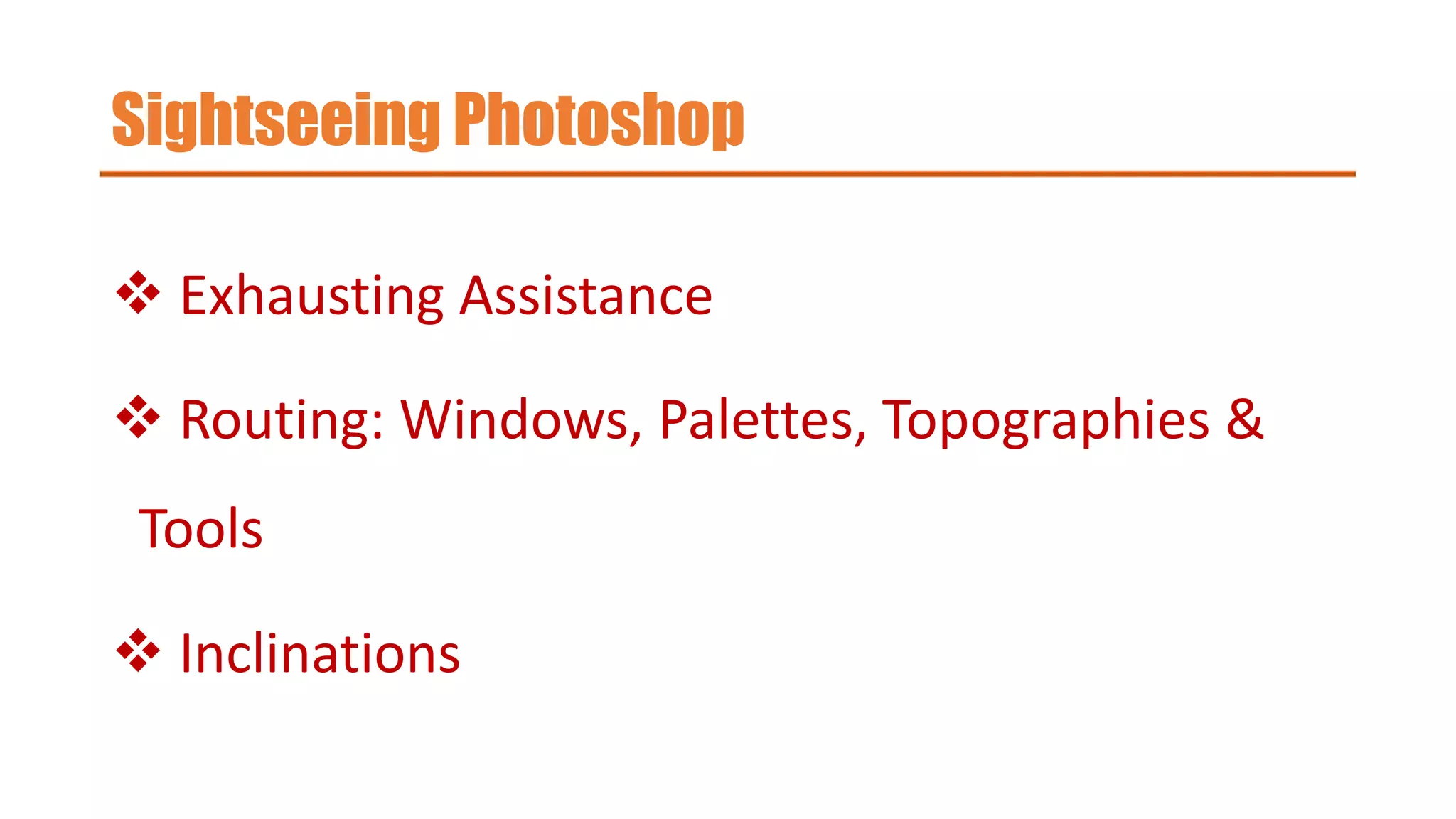 Introducing to Photoshop Basic Tools | PPTX