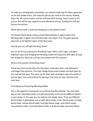 Photoshop Blending Modes_ Beginner’s Tips and Tricks | PDF
