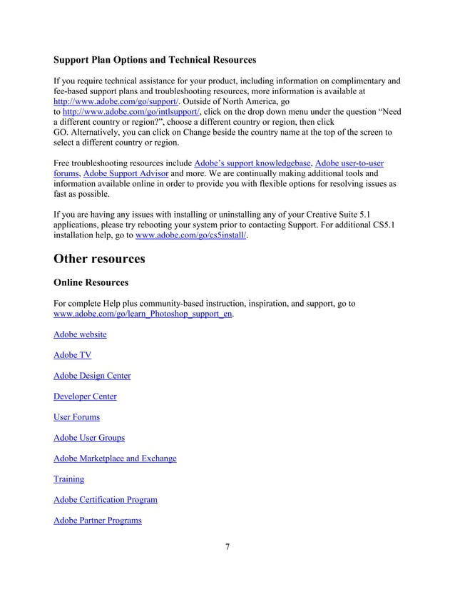 Photoshop cs5.1 read me | PDF